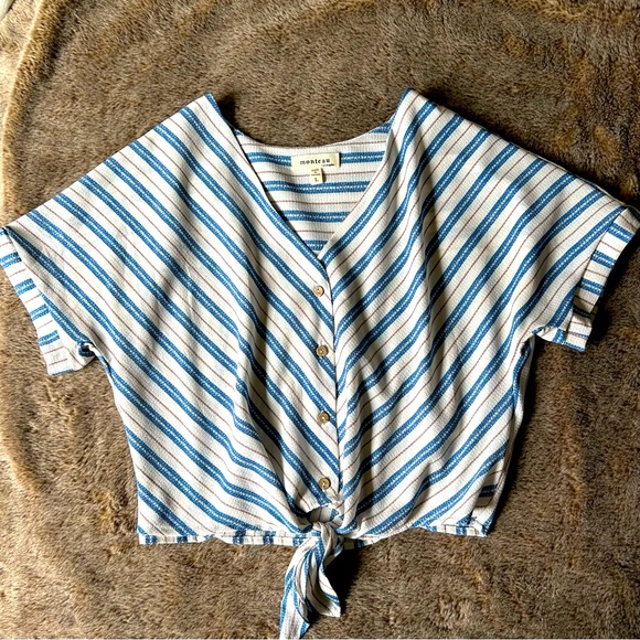 Monteau | Tops | Monteau Blouse | Poshmark